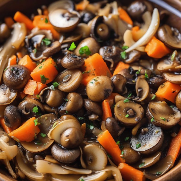Mushroom Carrot Onion Recipe: Savory Sautéed Side Dish Delight - Drool ...
