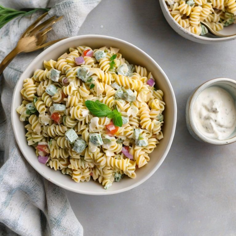 Pasta Salad Recipe No Veggies: Creamy Comfort in Every Bite - Drool Recipes