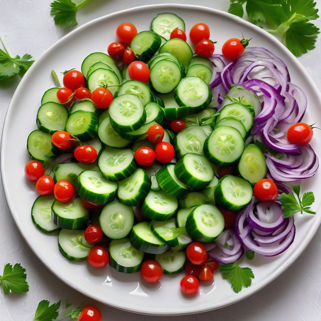 Persian Cucumbers Recipe: Refreshing Salad With Zesty Dressing - Drool ...