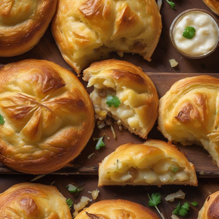 Recipe for Potato Knish: Flaky Pastry with Savory Filling - Drool Recipes