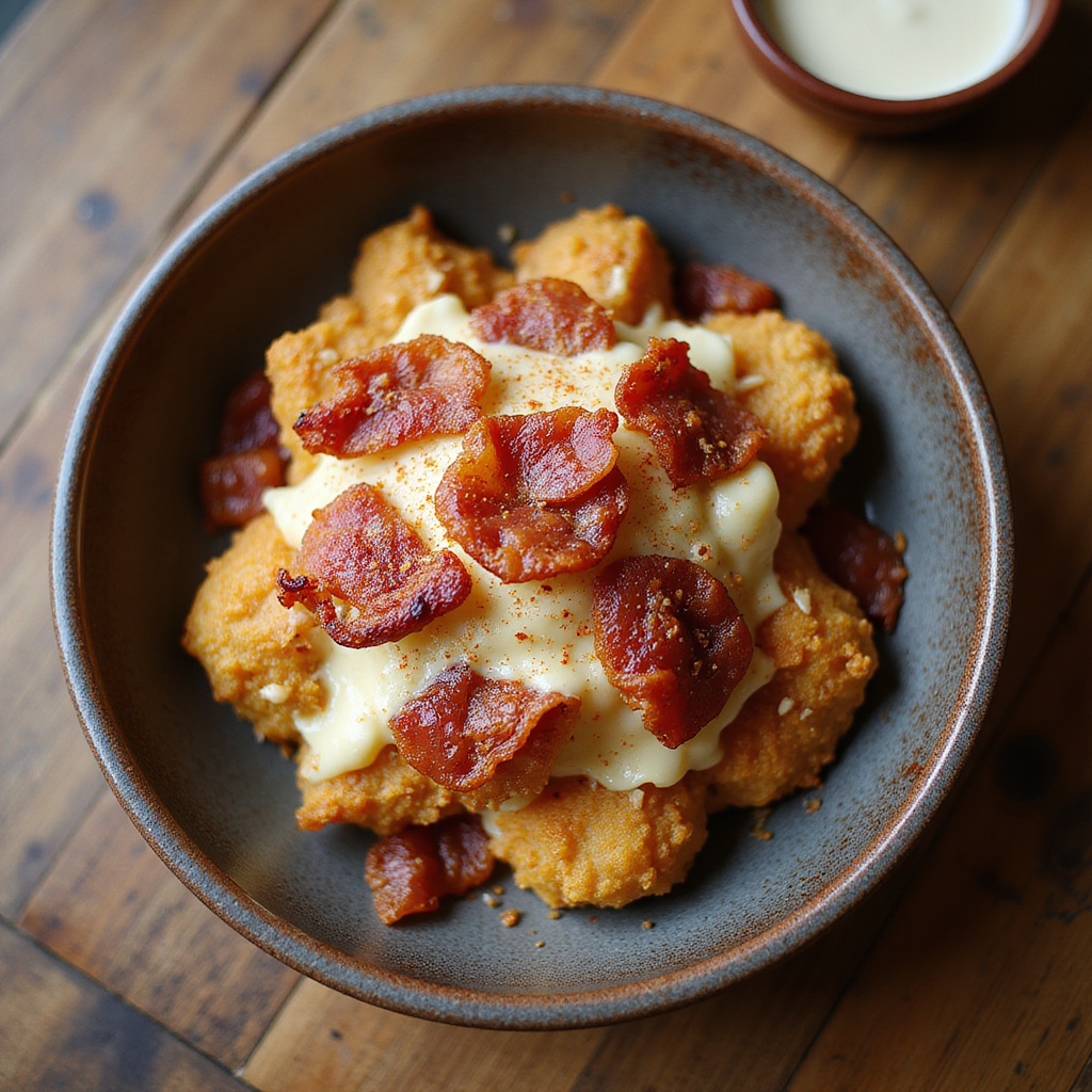 Chicken Skins Recipe: Crispy Bacon Cheddar Delight - Drool Recipes