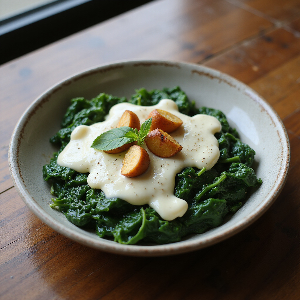 Spinach Side Dish Recipe: Creamy Garlic Delight in 15 Minutes - Drool ...